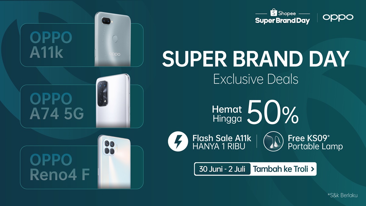 OPPO Device Discount Up to 50% Through Shopee Super Brand Day ...