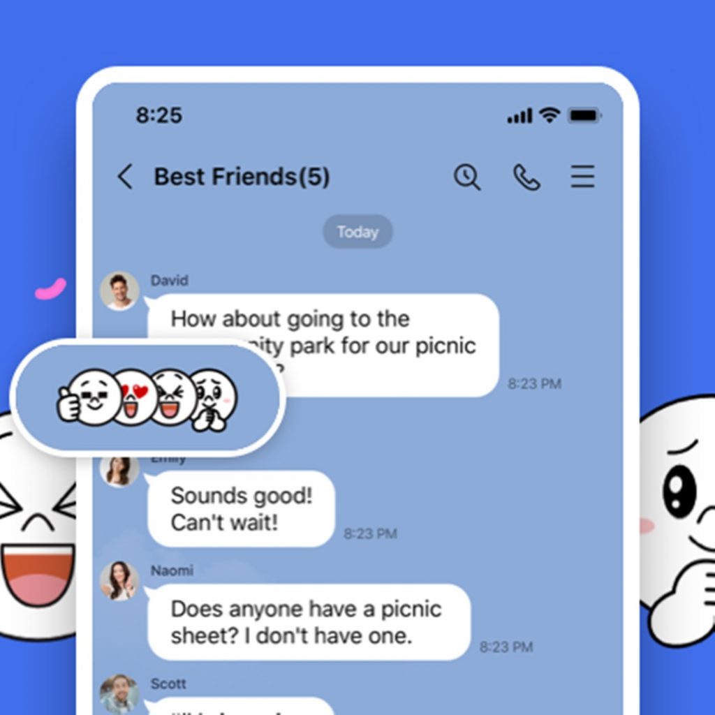 LINE App Updated, Brings Reaction Feature with 6 Selected Emojis ...