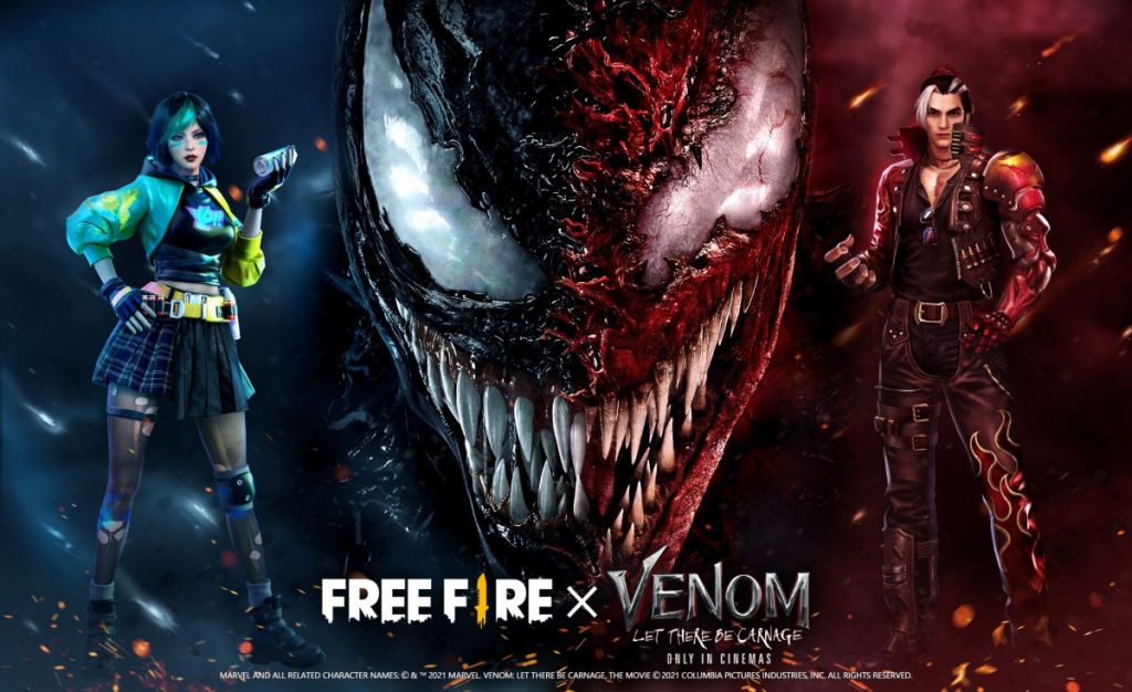 Venom & Carnage Will Appear in Free Fire - Gizmologi.id