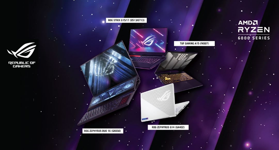 6 Laptop Gaming ASUS ROG AMD Ryzen 6000 Series Indonesia!