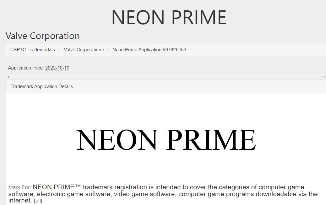 Valve Daftarkan Nama 'Neon Prime', Jadi Game Baru?