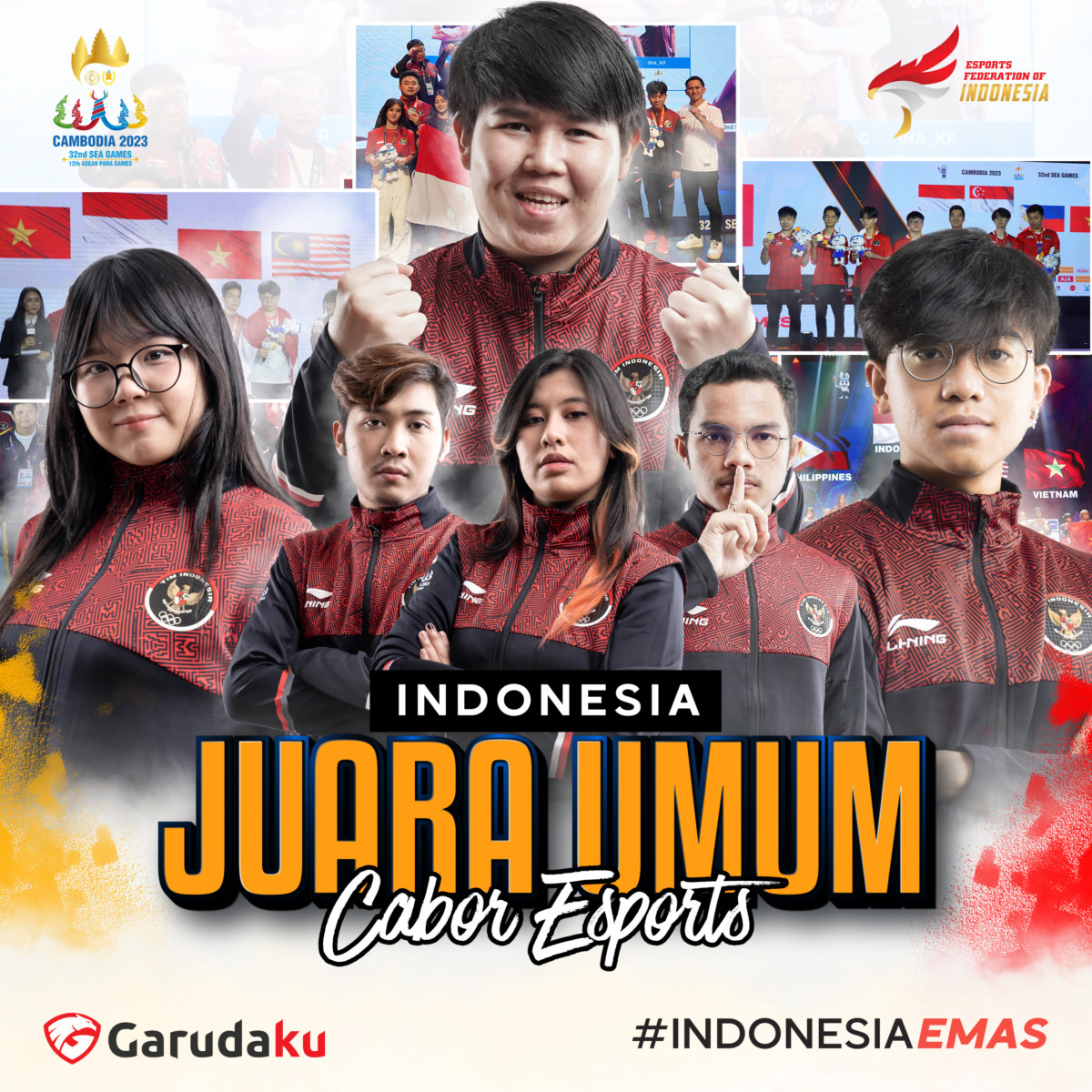 Exceed the target, Indonesia jadi Juara Umum Cabor Esports SEA Games ...