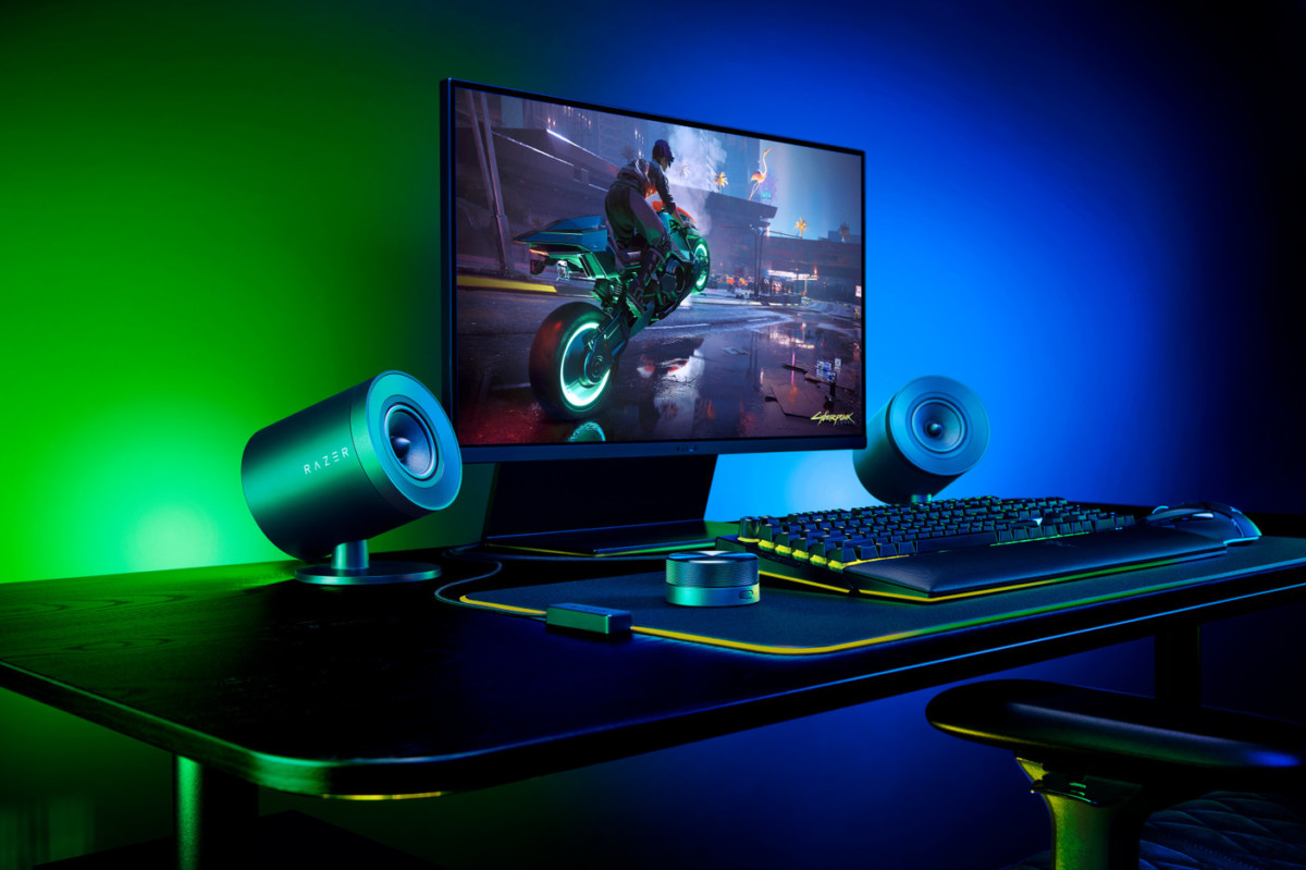 Razer Nommo V2, Speaker Gaming PC Berbasis THX Spatial Audio - Gizmologi.id