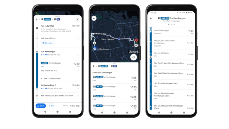 Cara Cek Jadwal Transjakarta Lewat Fitur Real-Time di Google Maps ...