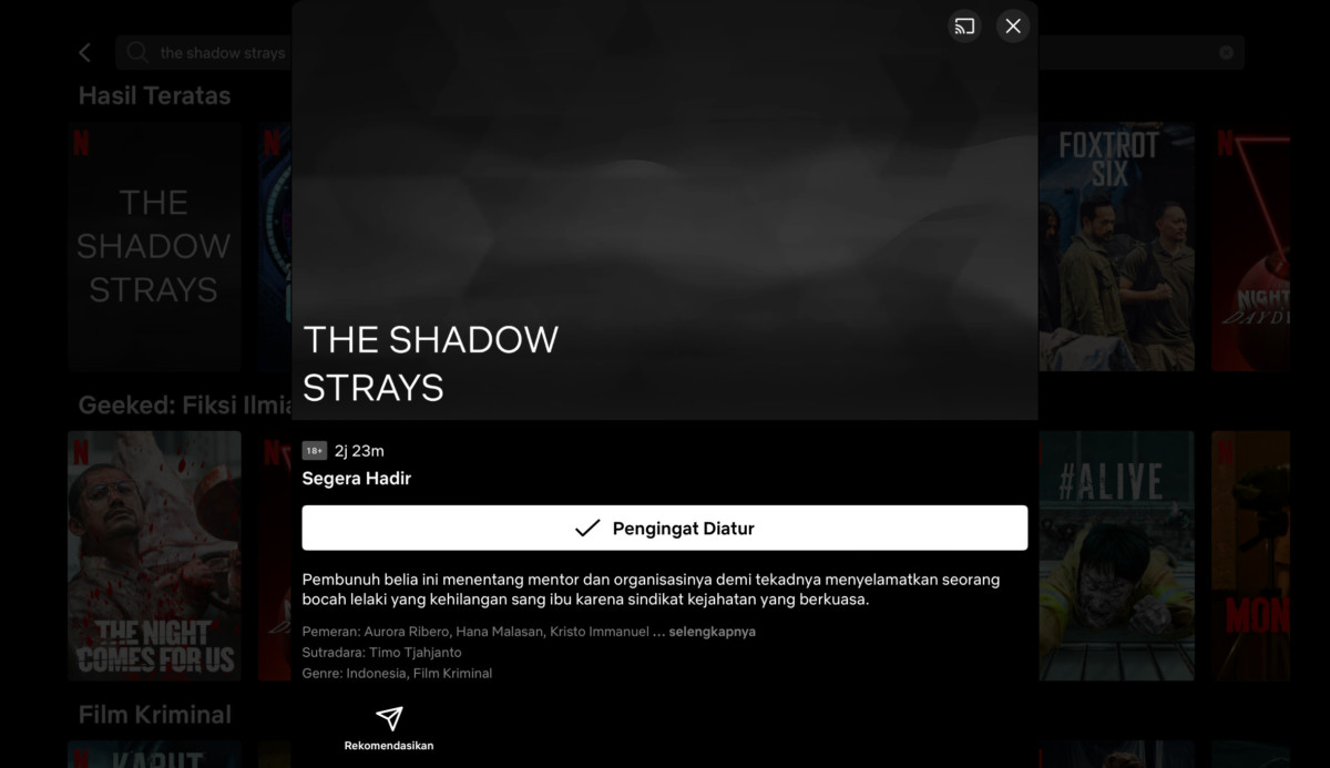 Film Orisinal Netflix, The Shadow Strays Akan Tayang di TIFF 2024 ...