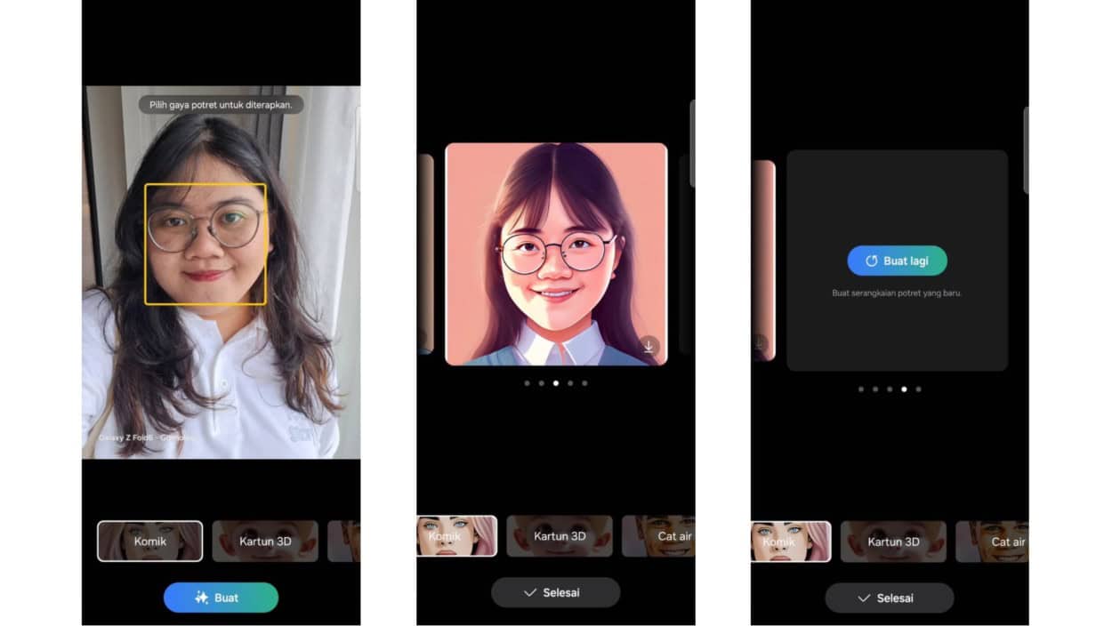 Cara Gunakan Fitur Potrait Studio di Galaxy Z Fold6, Foto Jadi Kece ...
