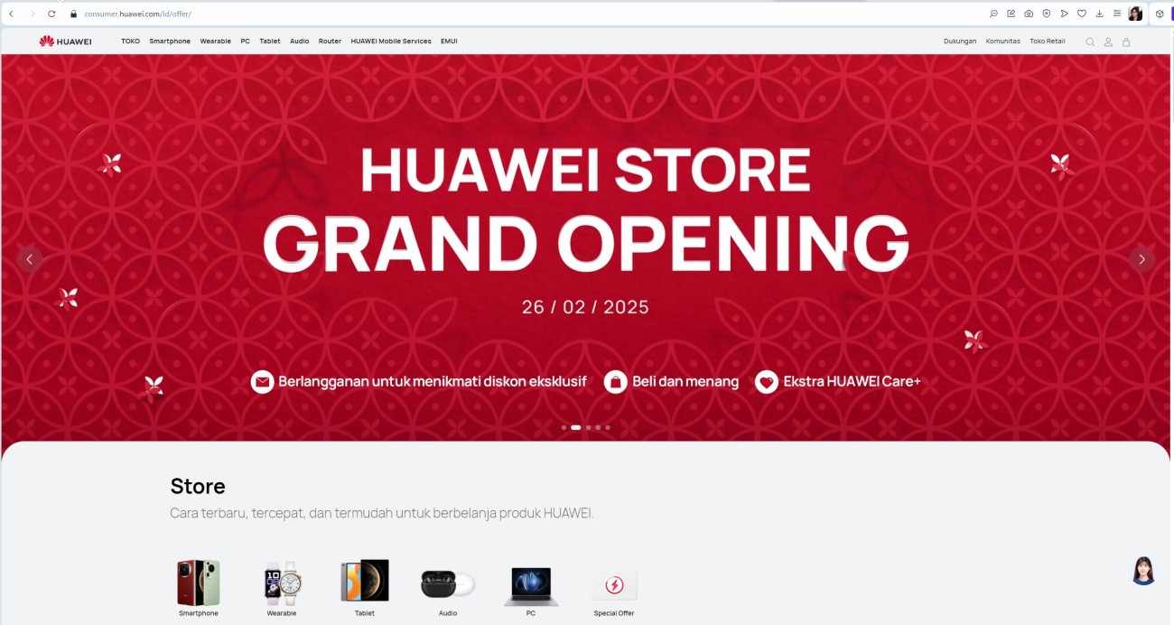 Huawei Online Store Officially Present in Indonesia, Offers Easy ...