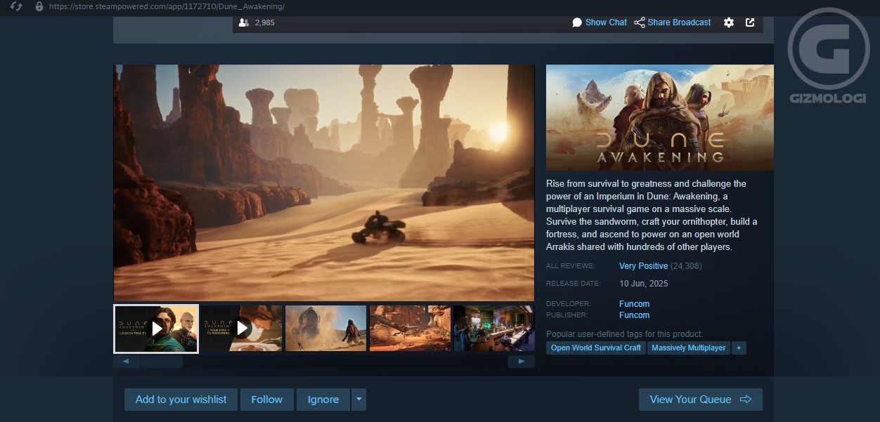 Dune Awakening jadi Game Laris Walau Review Cukup Negatif Pada Hari Peluncuran, Mengapa ...